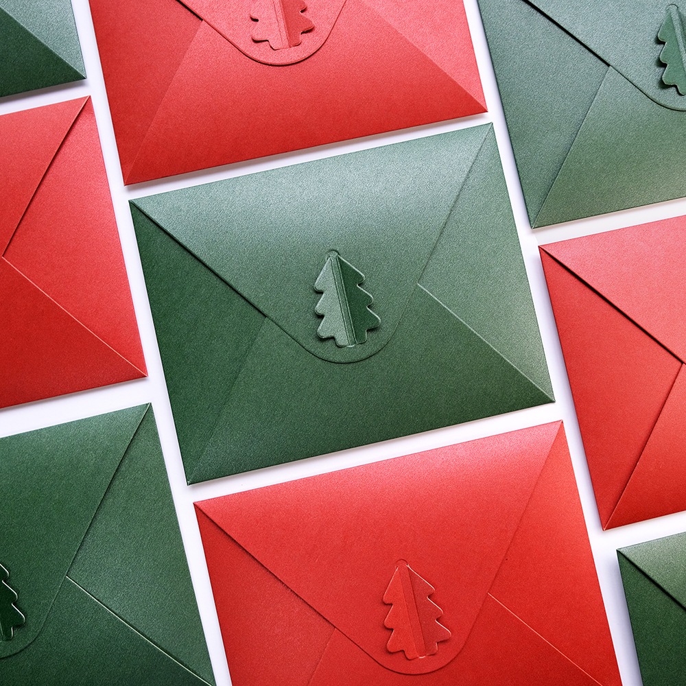 Foldable Tree Design Envelopes Thick Pearl Paper Envelopes Kawaii ...