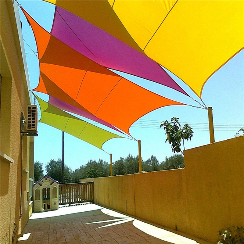 2*2M Waterproof Shade Sail Four-Cornered Sail Garden Courtyard Anti ...