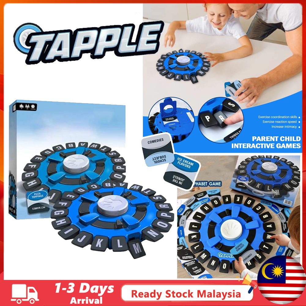 (Malaysia Stock) Tapple Board Game Words Game Fast-Paced Family Board ...