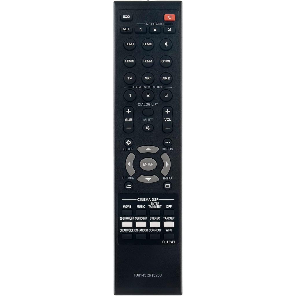 FSR145 ZR15250 Replace Remote Control fit for Yamaha Sound Bar YSP-5600 ...