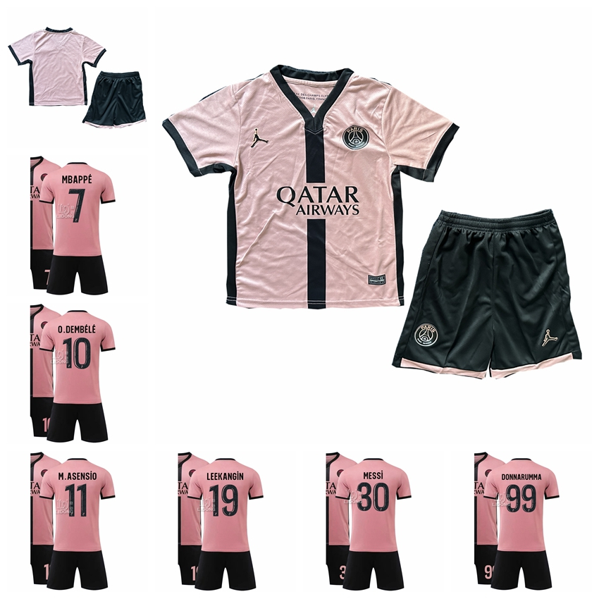2024-25 Season PSG Second Away Football Kids Jersey Kit Paris Saint ...