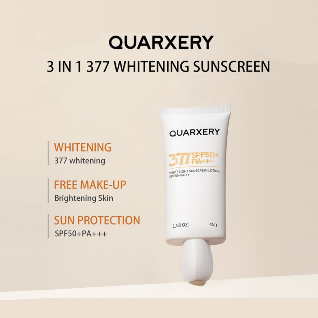QUARXERY Isolation 3 In 1 Moisturizing Brightening Up Sunscreen SPF 50 ...