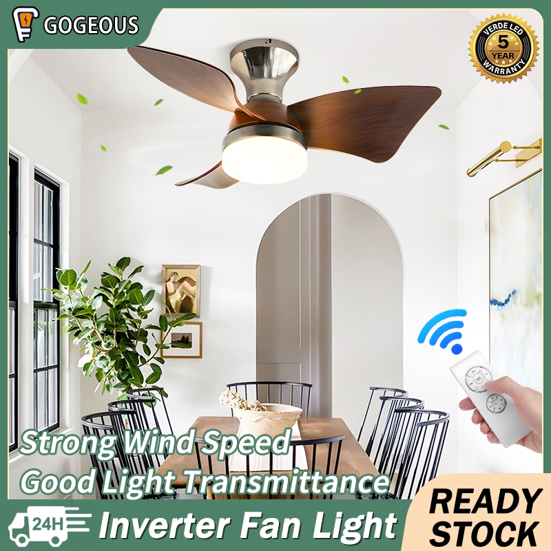 24/26/28 inch Ceiling Fan With Light modern Fan With Remote Control ...