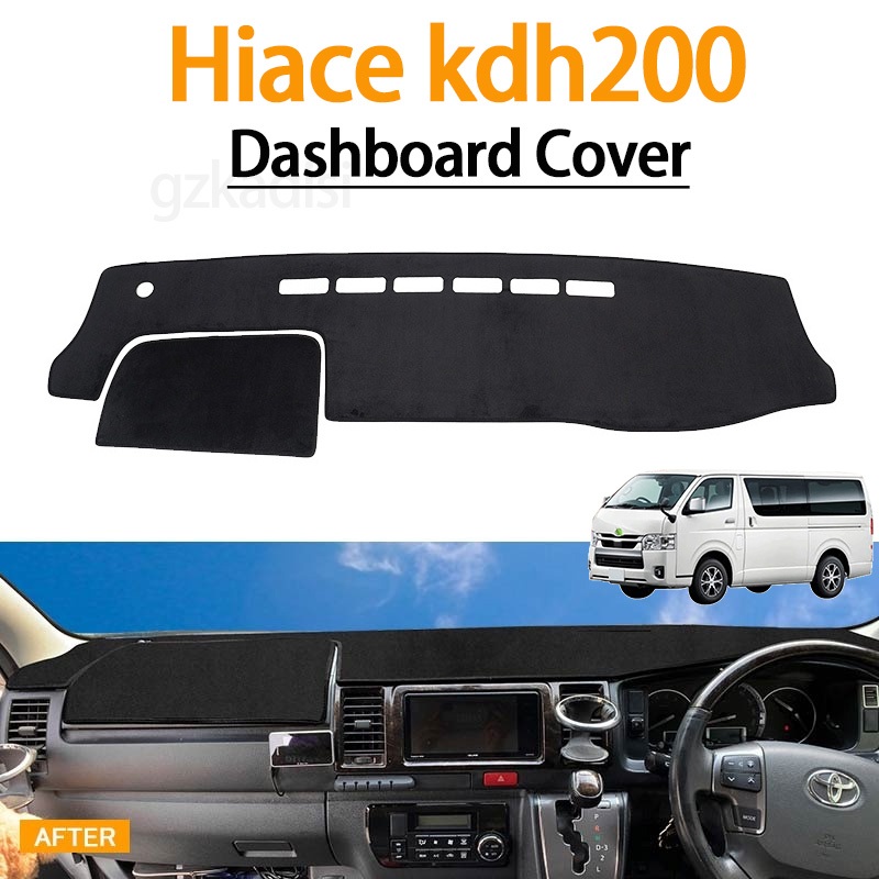 Hiace kdh200 (2006-2019）Leather Dashboard Cover Dashboard Mat Premium ...