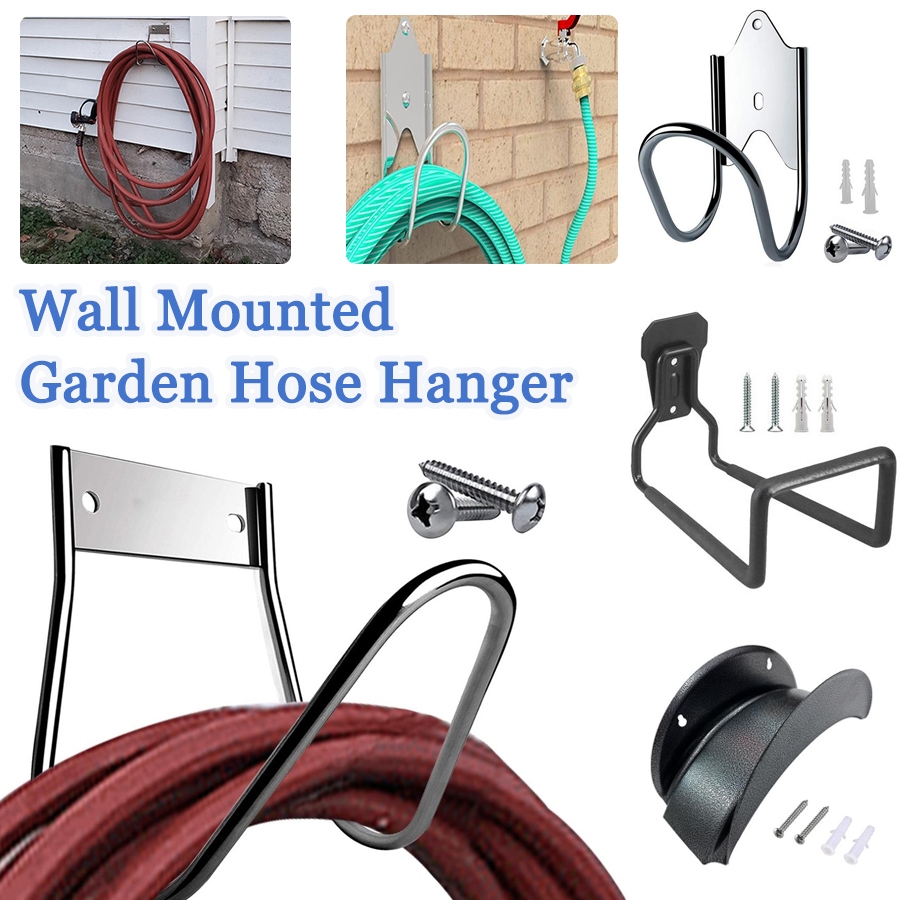 Hose Hook Wall Stainless Steel Rack Mounted Garden Irrigation Hose ...