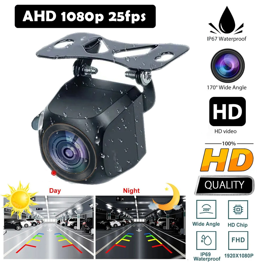 AHD1080P Reverse Camera 200 Degree Fisheye Golden Lens Full HD Visione ...