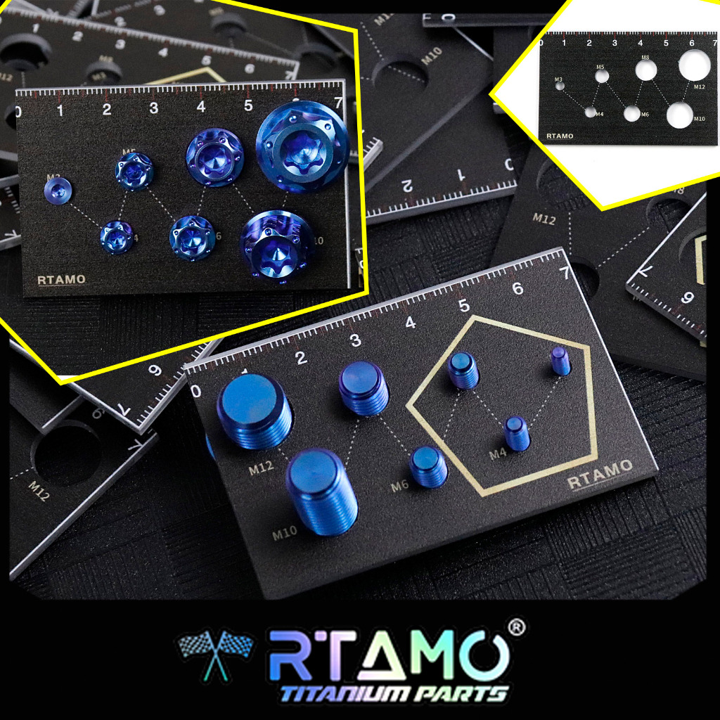 RTAMO Titanium Gr5 EDC Portable Plastic Measuring Ruler | Shopee Malaysia