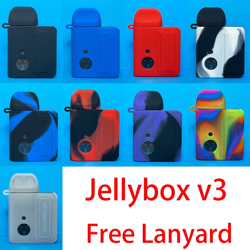 Free Lanyard Skin Case For RINCOE Jellybox V3 Silicone Texture Cover ...