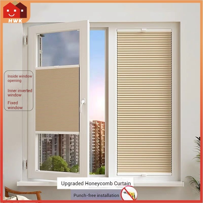 [Customized Size] Full Blockout Curtain window Slidable Up And Down ...