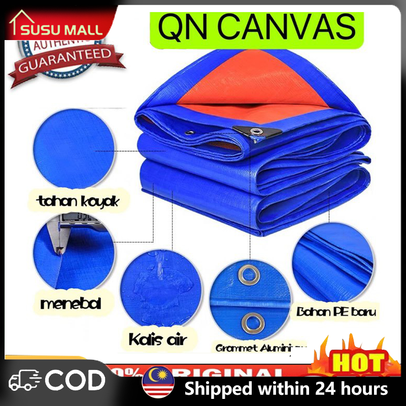 【Ready stock】trapal waterproof makapal size 6ftx6ft/6ftx9ft/6ftx12 ...