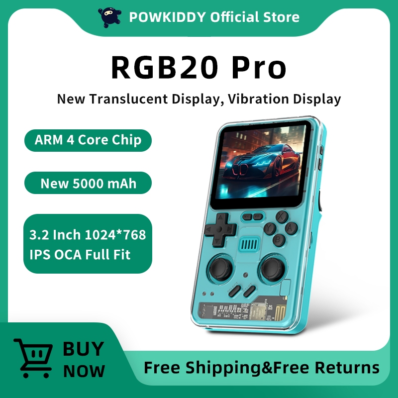 POWKIDDY RGB20 Pro Handheld Game Console New Portable Video Game Player ...