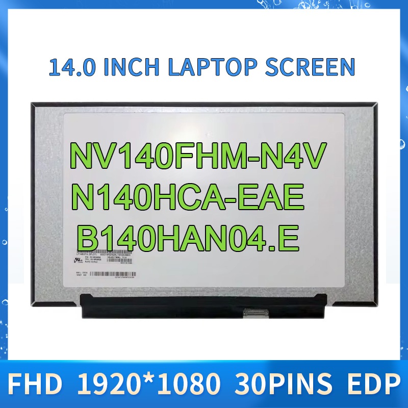 New 14.0-Inch IPS Laptop LCD Screen N140HCA-EAE NV140FHM-N4V B140HAN04 ...