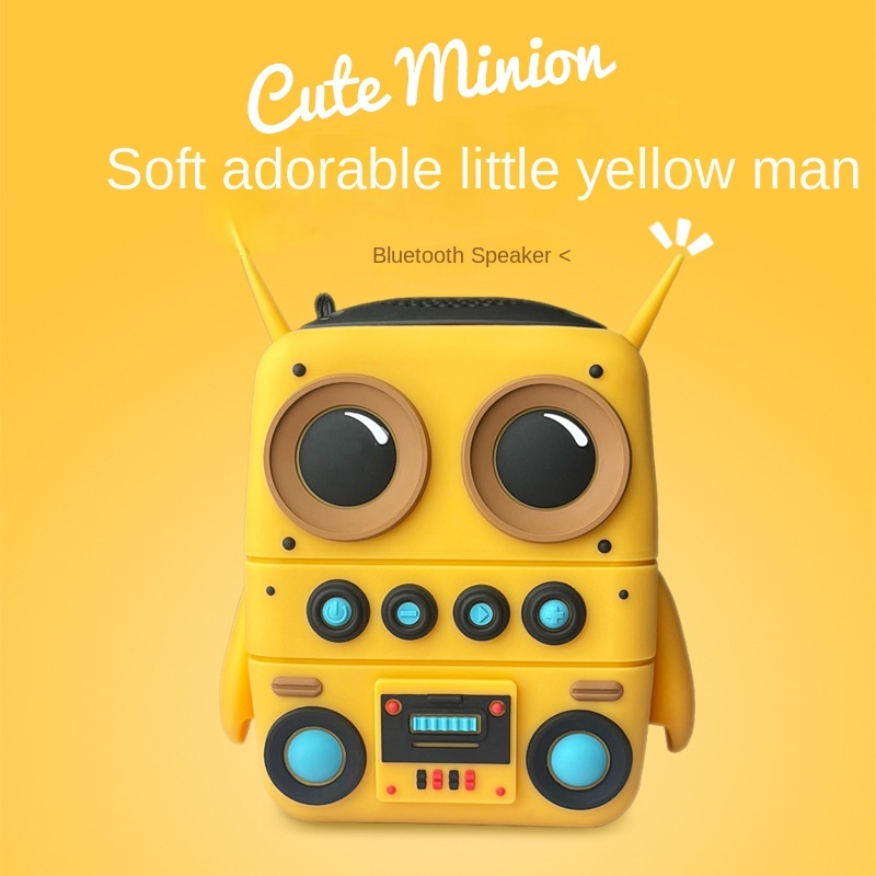 Little Yellow Man Bluetooth Speaker Cartoon Cute Speaker Portable ...