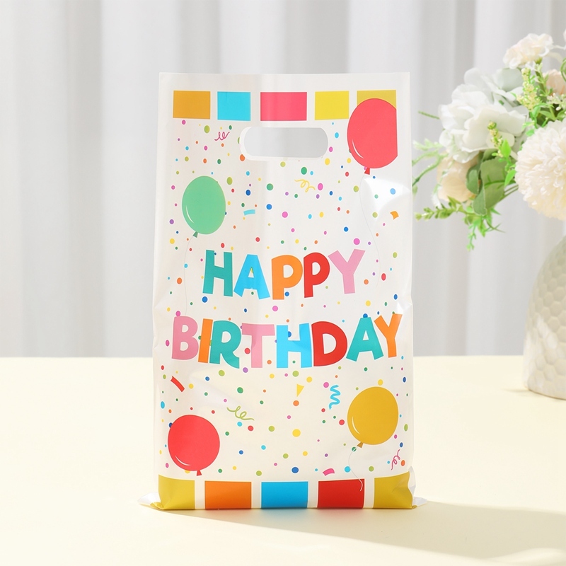 10/25/50pcs Colorful Dot Loot Bags for Birthday Vibrant Party Bag Happy ...