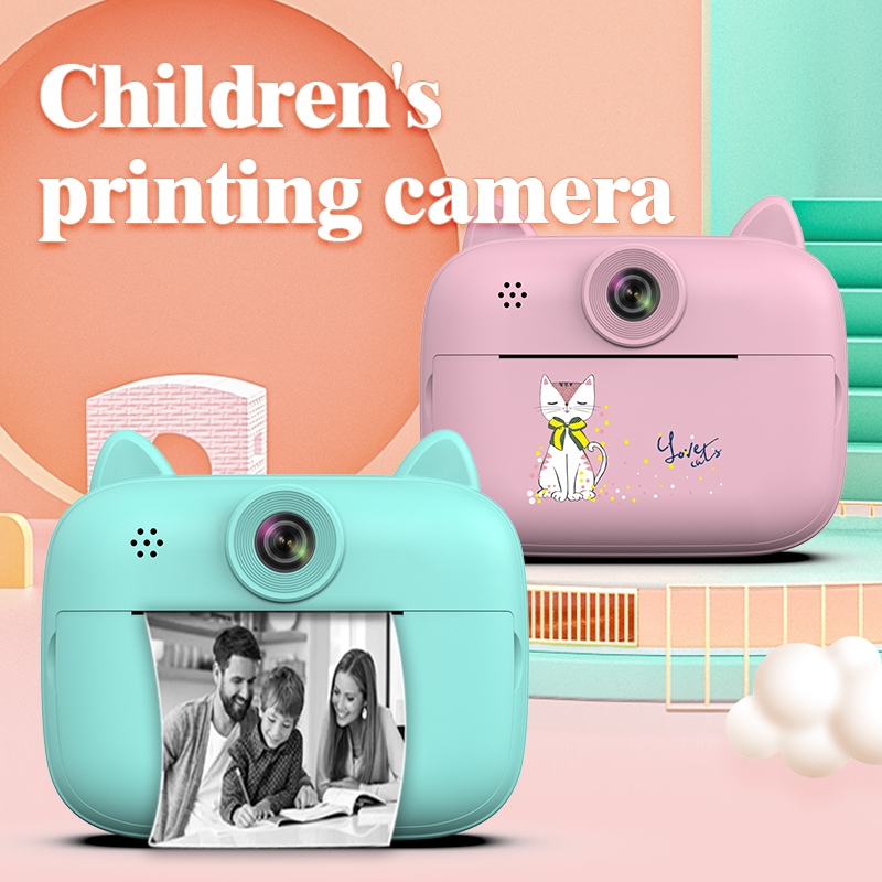 Mini Super Children Digital Camera Instant Printer for Kids Thermal ...