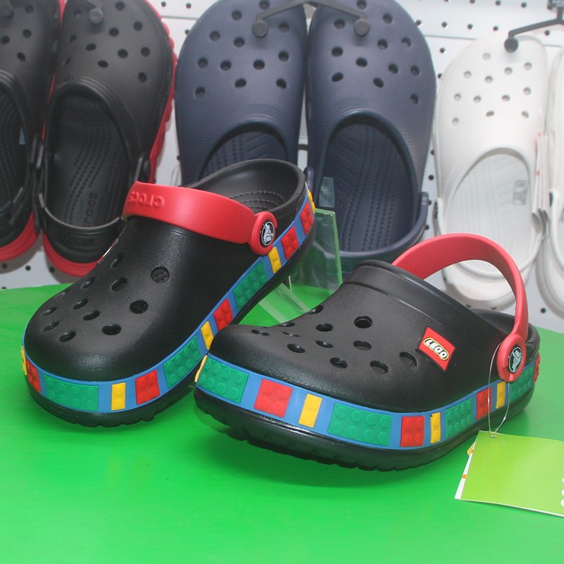 original 100% crocs kids lego shoes boy girl Sandals 12088 | Shopee ...