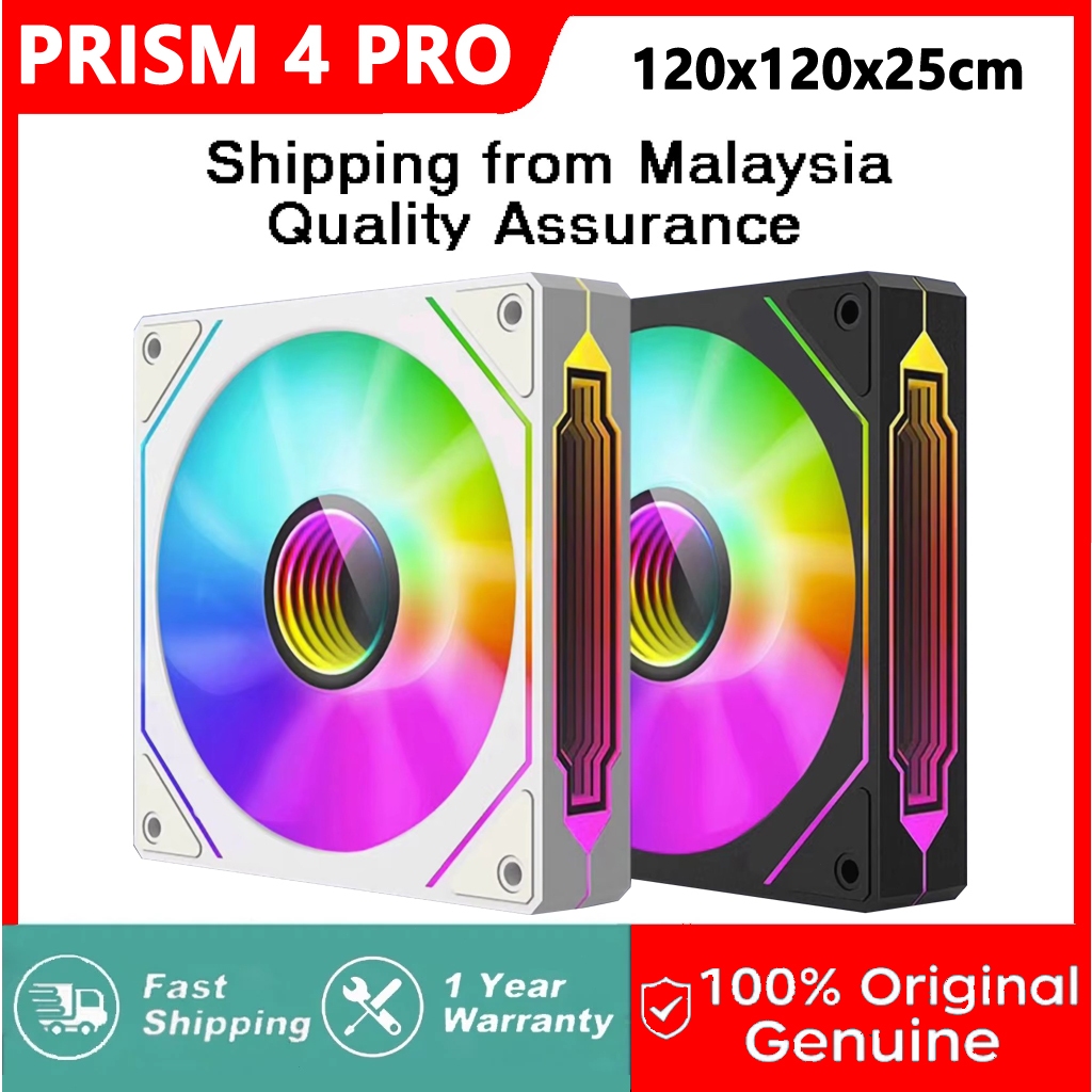 OCNG Prism GEN4 PRO PC Case Fan 120mm 5V 3Pin ARGB Cyclic Mirror Light ...