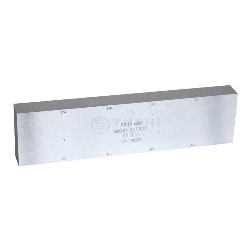 Phased Array NAVSHIPS Test Block Ultrasonic Block four holes at 3/64 ...