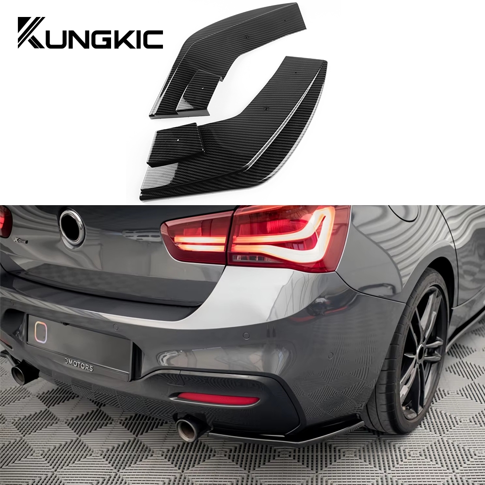 Glossy Black Rear Bumper Side Splitters For BMW F20 1 Series 118i 120d ...
