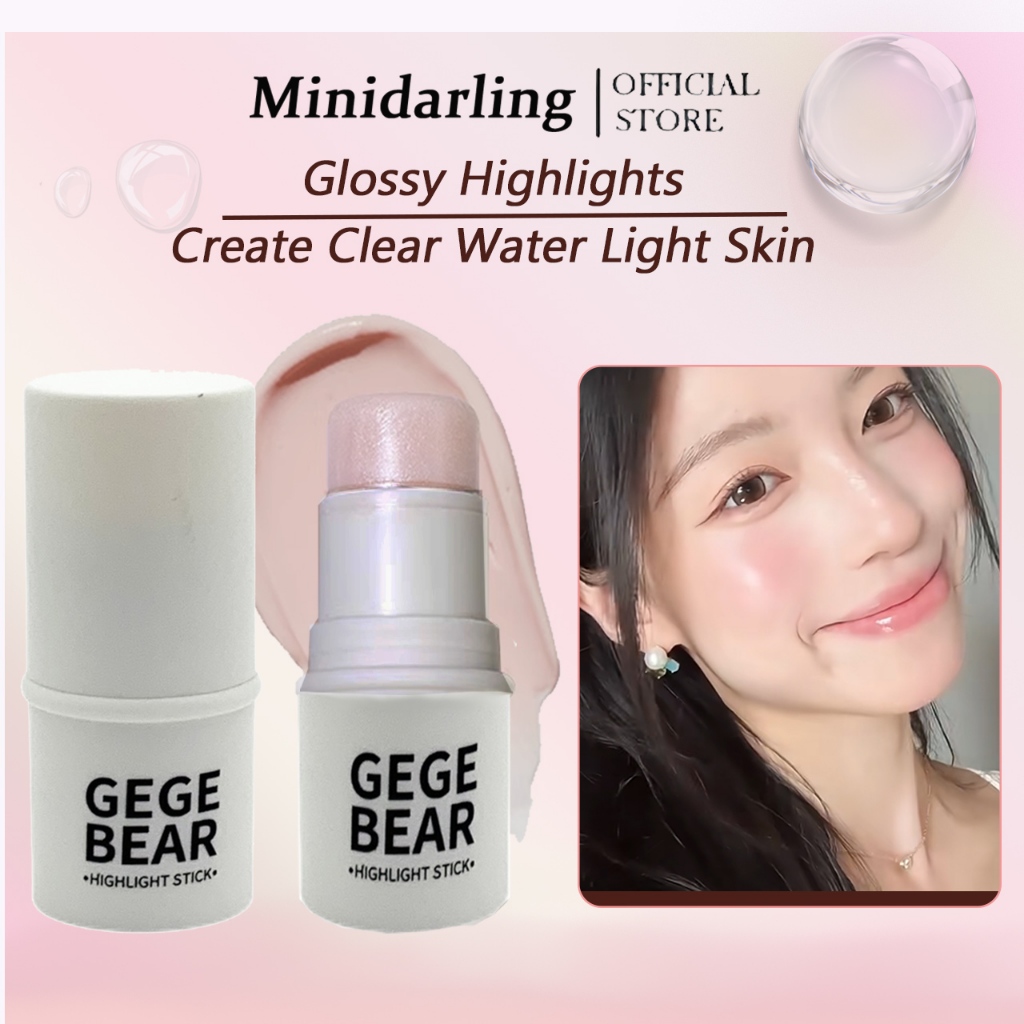 Gege bear Liquid Clear Water Gloss Blush Highlighter Gloss Skin Blusher ...