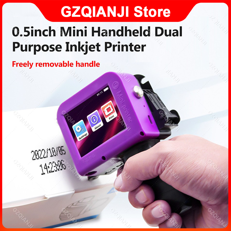 Mini Handheld Inkjet Printer 0.5inch Multi-Function Printing Freely ...