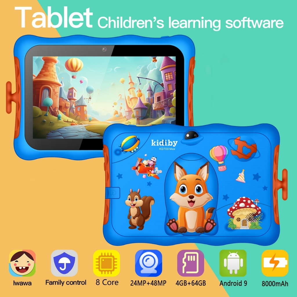 New Fox Tablet 7.1inch Ultra-Clear Screen Learning Tablet Memory 4GB ...