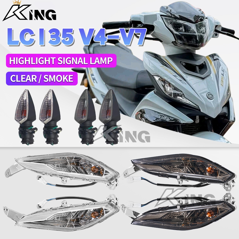 LC135 V4-V7 FRONT REAR SIGNAL LAMP DEPAN HALOGEN REAR SIGNAL LAMP FRONT SIGNAL LAMP SMOKE CLEAR ...