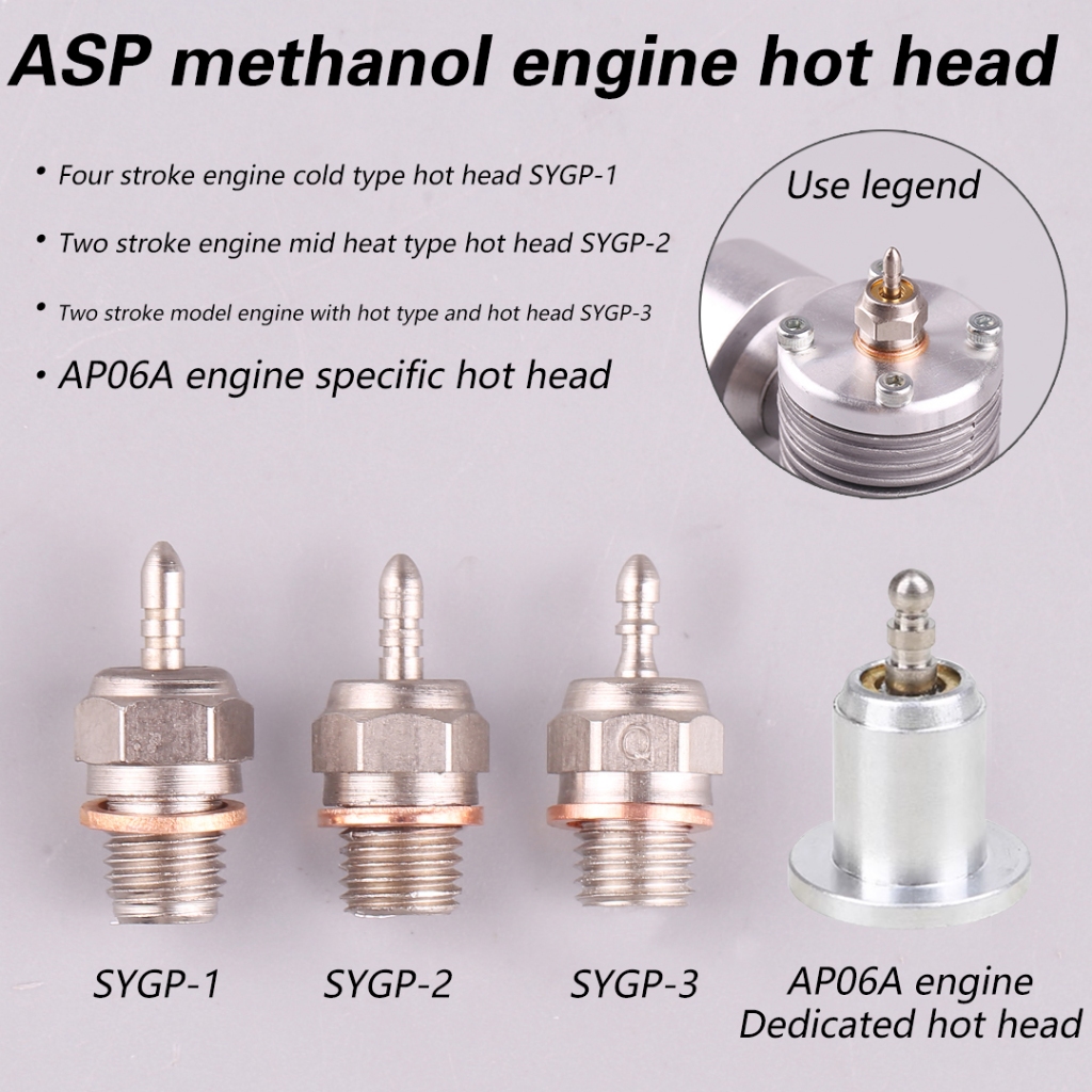 ASP MAGNUM SC Methanol Engine Model Airplane, Hot Head, Nozzle, Spark ...