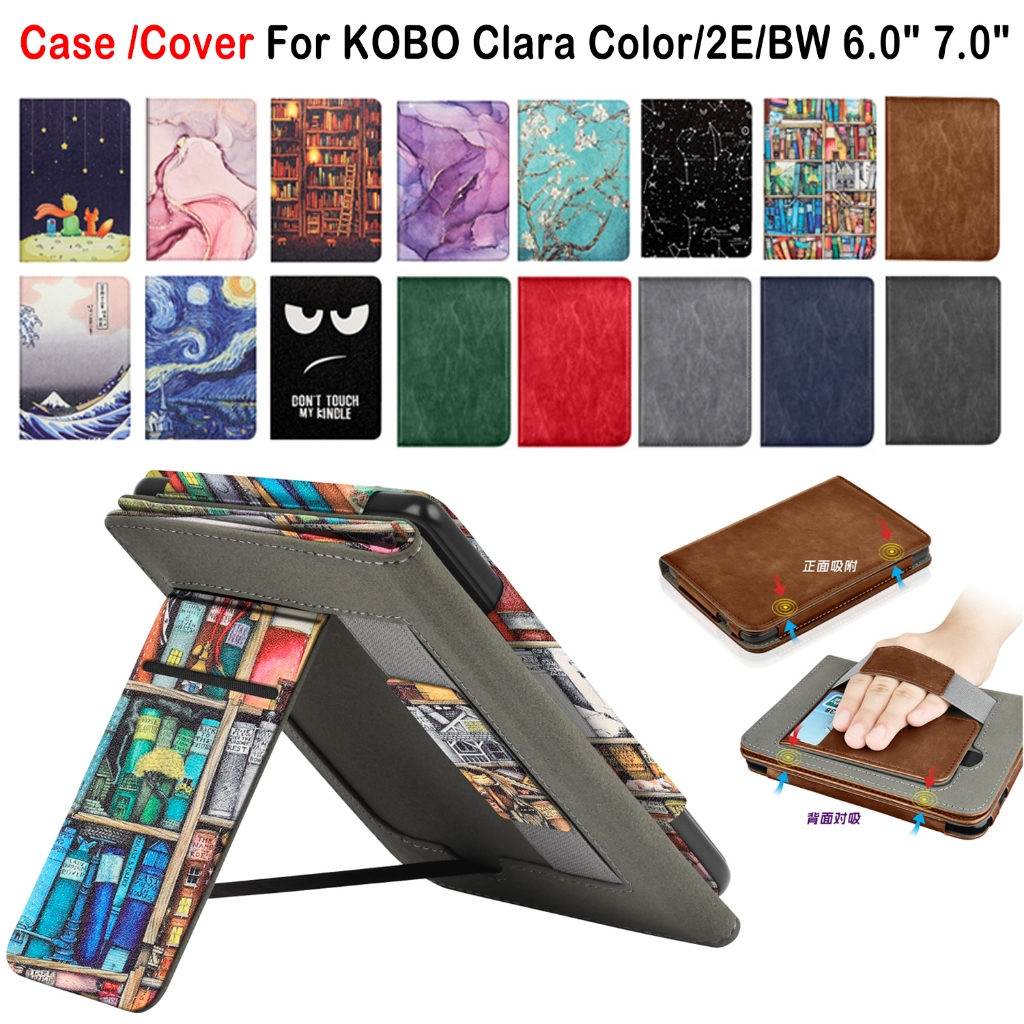 For Kobo Clara Colour Libra Color 2024 High Quality leather Card Slot ...