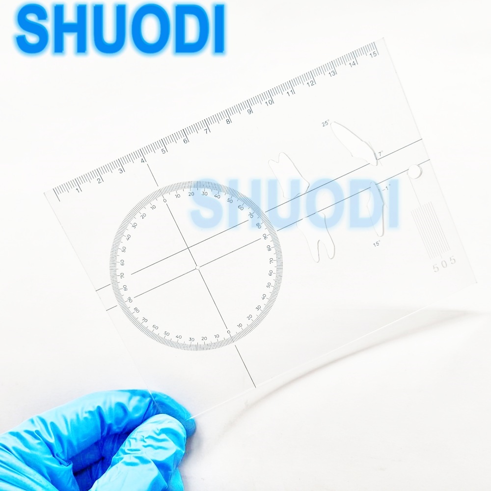 1 piece Dental Guide Plate Orthodontic Tracing Plate X-ray Protractor ...