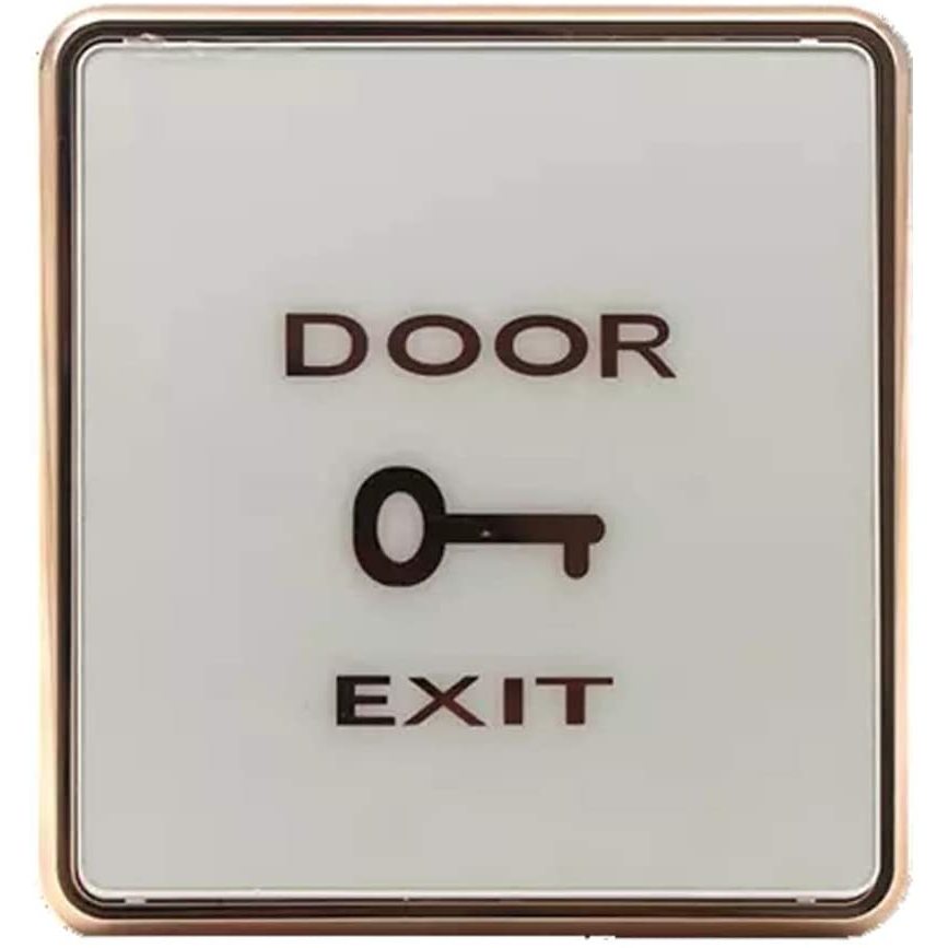 Plastic White Exit Push Button Door Release NO/NC/COM Output for Access ...