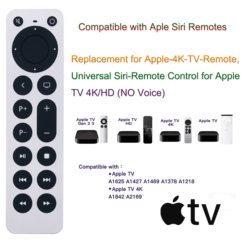 Replacement Apple 4K TV for Apple TV Box Remote Control A1625 A1427 ...