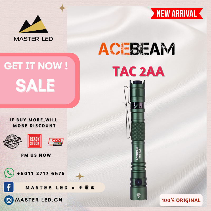 Perfect Flashlight Acebeam TAC 2AA | Shopee Malaysia