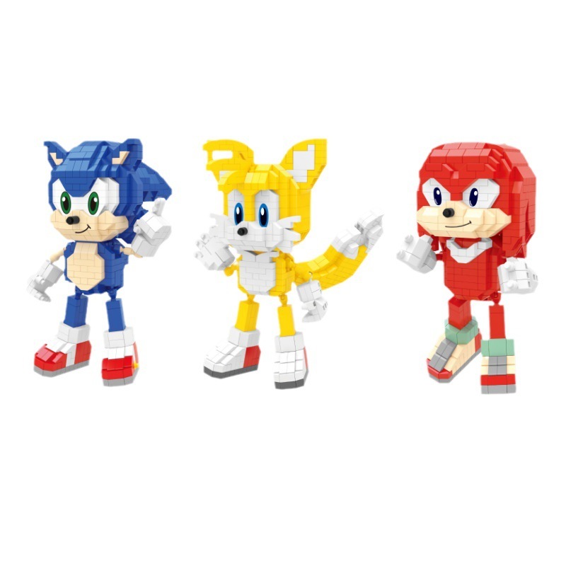 Cartoon Hedgehog Sonic Mouse Sonic Boy series building block toy gift | Shopee Malaysia