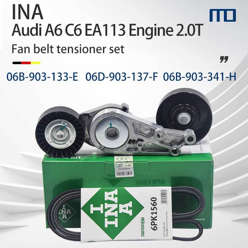 FAN BELT TENSIONER AUDI A4 B6 B7 A6 C6 2.0T FAN BELT TENSIONER SET ...