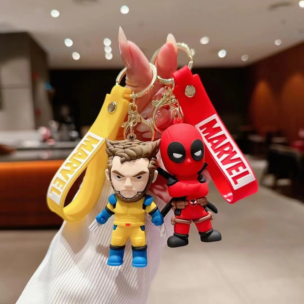Marvel Deadpool and Wolverine doll keychain pendant backpack pendant ...