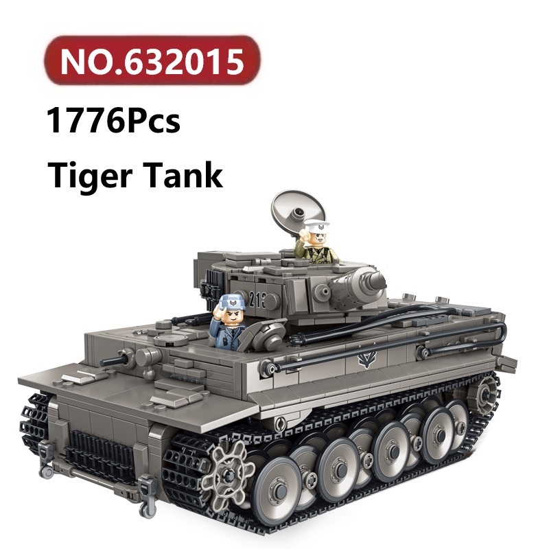 Tiger Heavy Tanks Building Blocks 1776 Pcs Panlos Brick Tank Bricks Toy ...