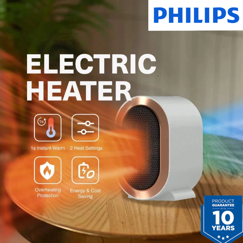 PHILIPS Heater Fan mini Portable Heater Pemanas Kipas Fan Heater 1200W ...