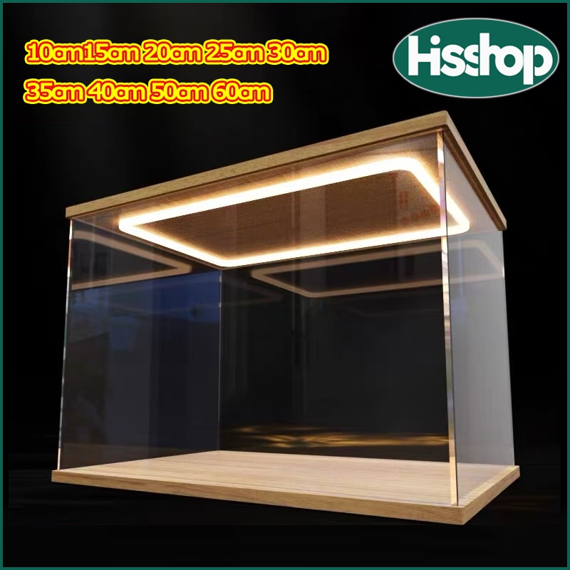 Transparent acrylic box, LEGO box with lights,40cm 45cm 50cm 55cm 60cm ...