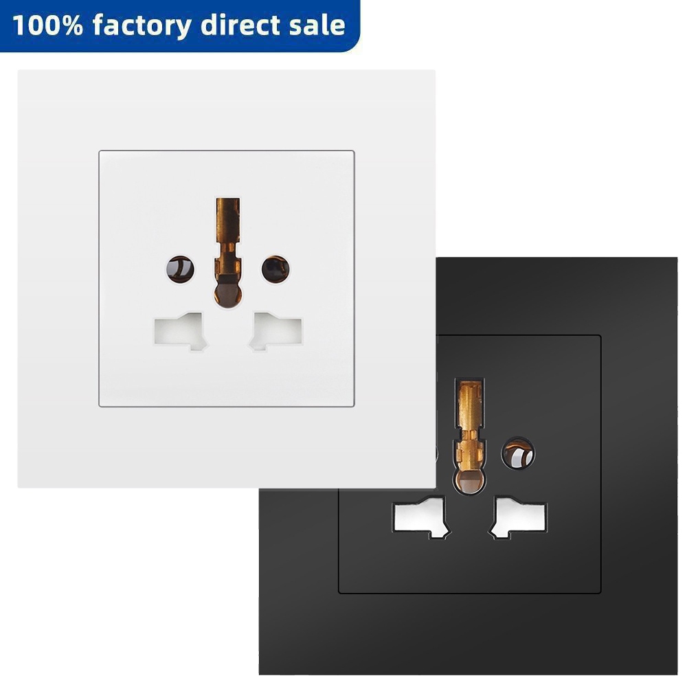 VISWE wall socket 3 pin socket universal socket ，16A 250V，86*86mm ...