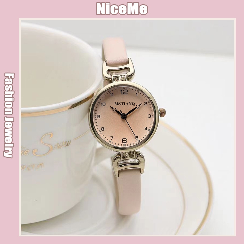 New Retro Ladies Watch Fashion High-End Digital Watches Round Small ...