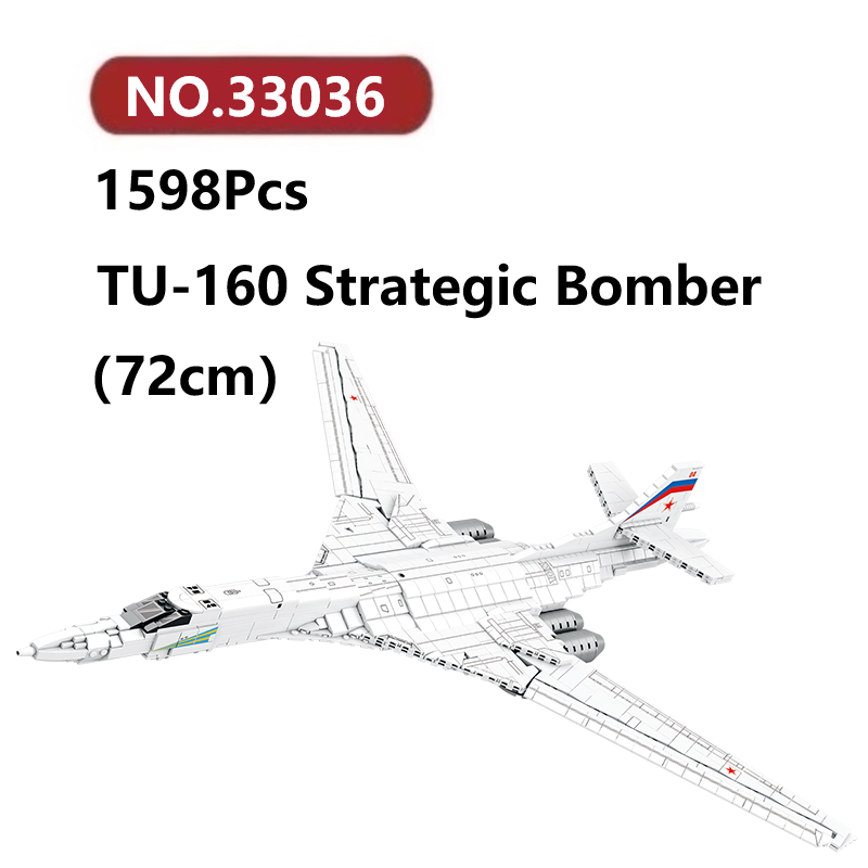 TU-160 Strategic Bomber Military Building Blocks 1598 Pcs Reobrix ...