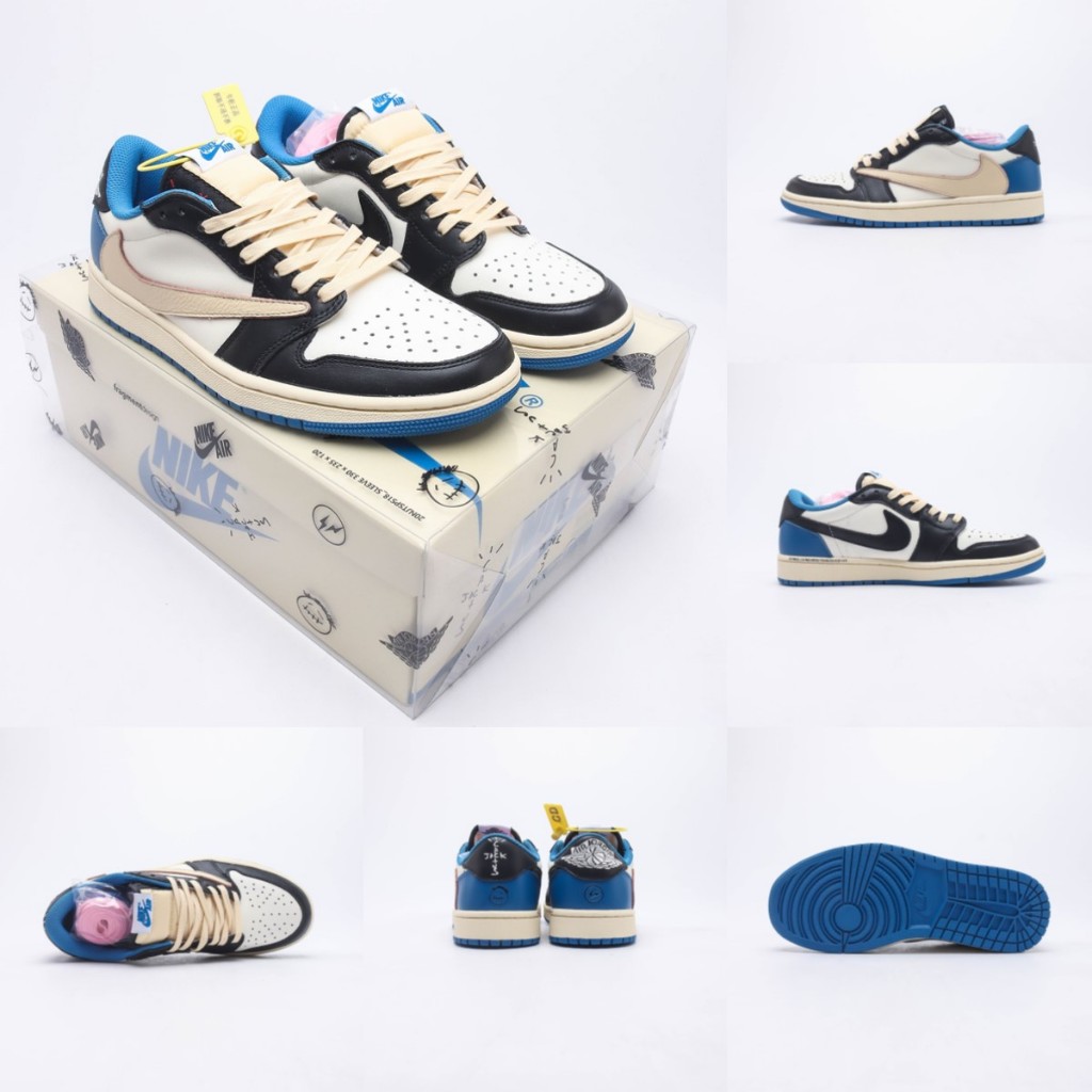 Fragment Design x Travis Scott x Jordan 1 Low OG SP DM7866-140 | Shopee ...