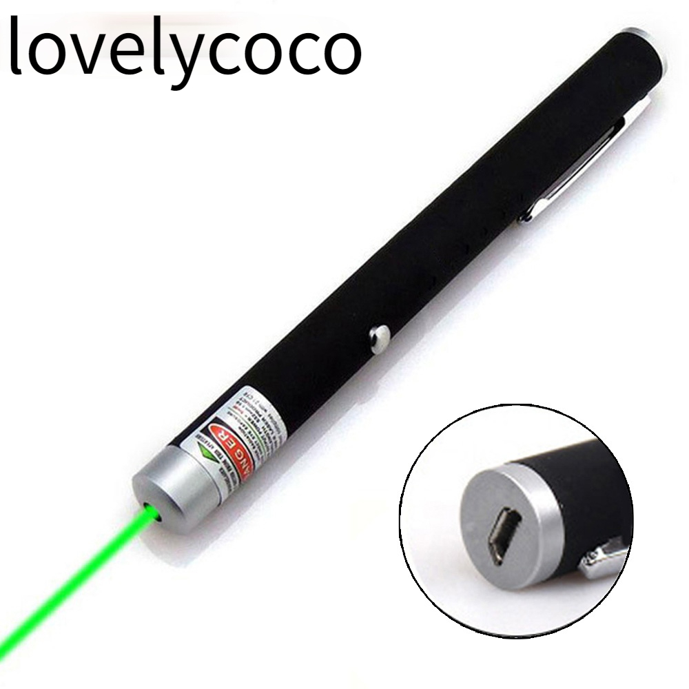 1PC Laser Pointer USB Rechargeable 5MW Laser Pointer / Outdoor Sight ...