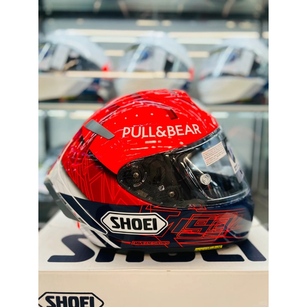 SHOEI x14 series red ant print motorcycle safety helmet made of ...