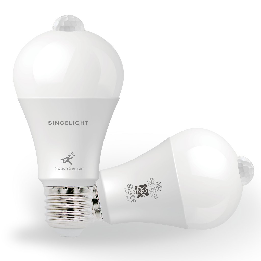 Motion Sensor PIR LED Bulb with E27 Base, Automatic ON/Off by Equipped ...