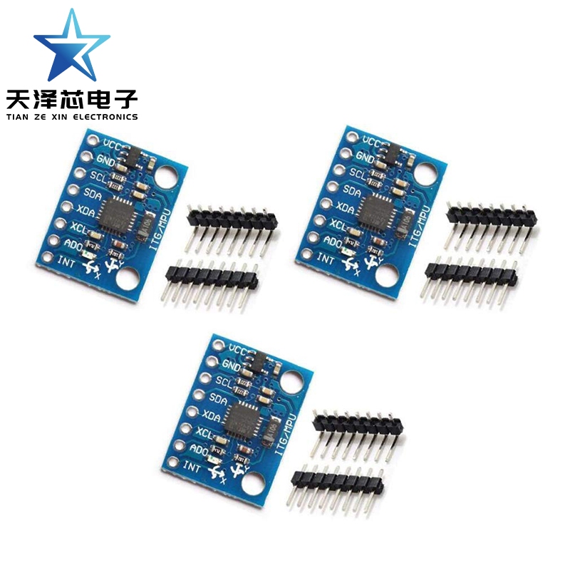 3Pcs MPU-6050 module three-axis acceleration gyroscope 6DOF GY-521 with ...
