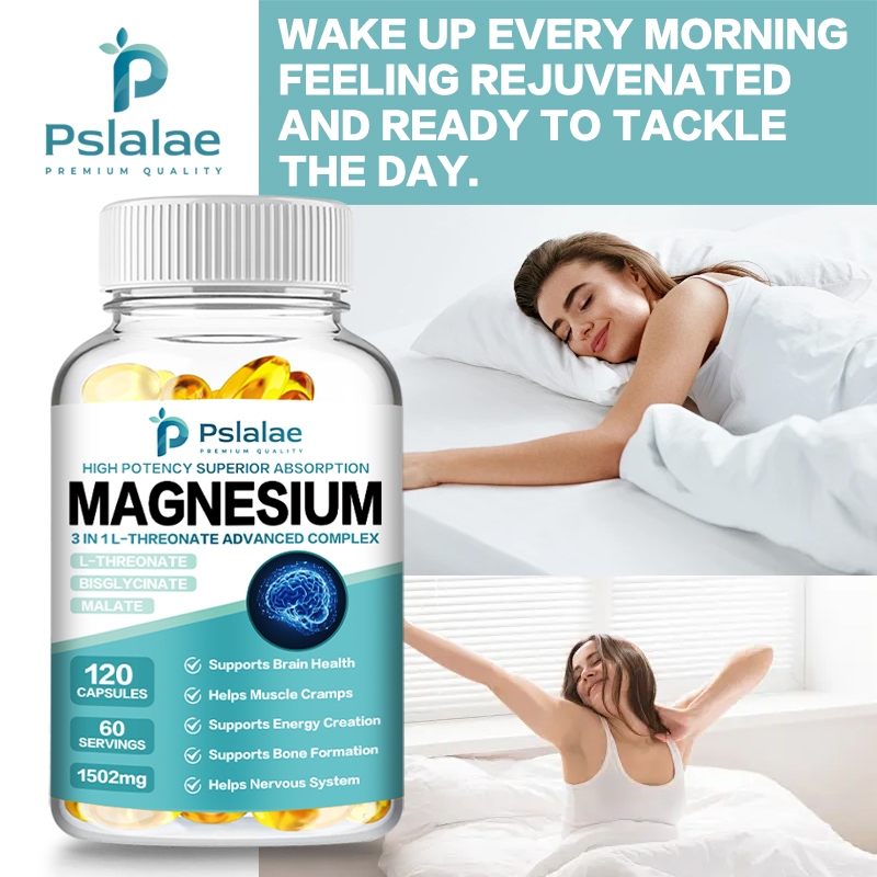 Pslalae MAGNESIUM, 1502 mg, 120 Vegetarian Capsules [100% Authentic ...