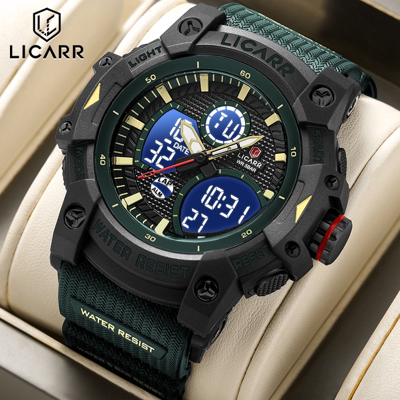 LICARR Brand Men's Watch Waterproof Casual Sports Fashion Trend Men's ...