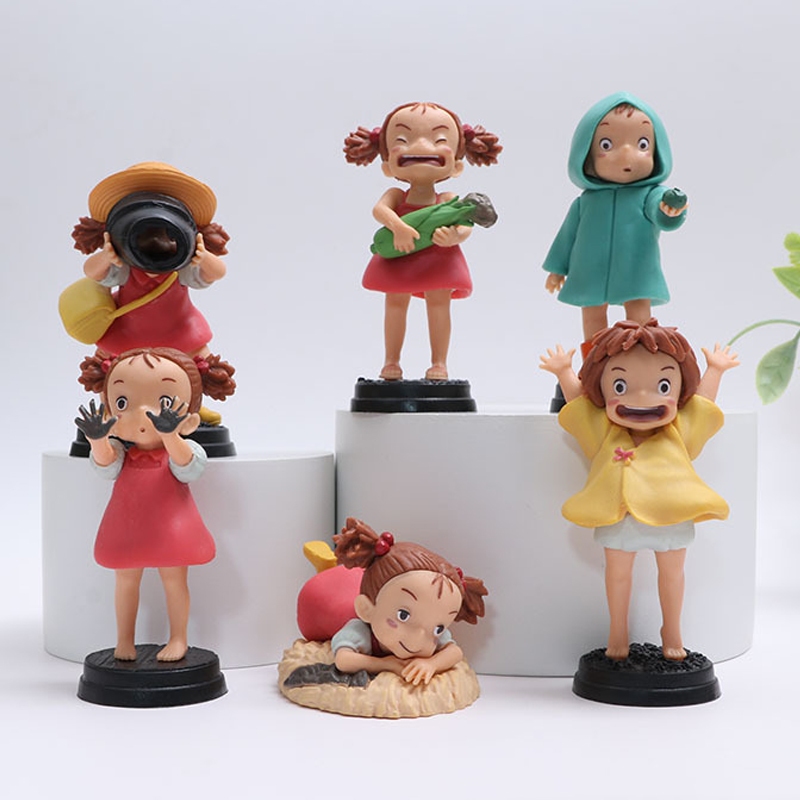 6Pcs/Set 4-8cm Miyazaki Hayao Anime Series Ponyo on the Cliff Figure ...